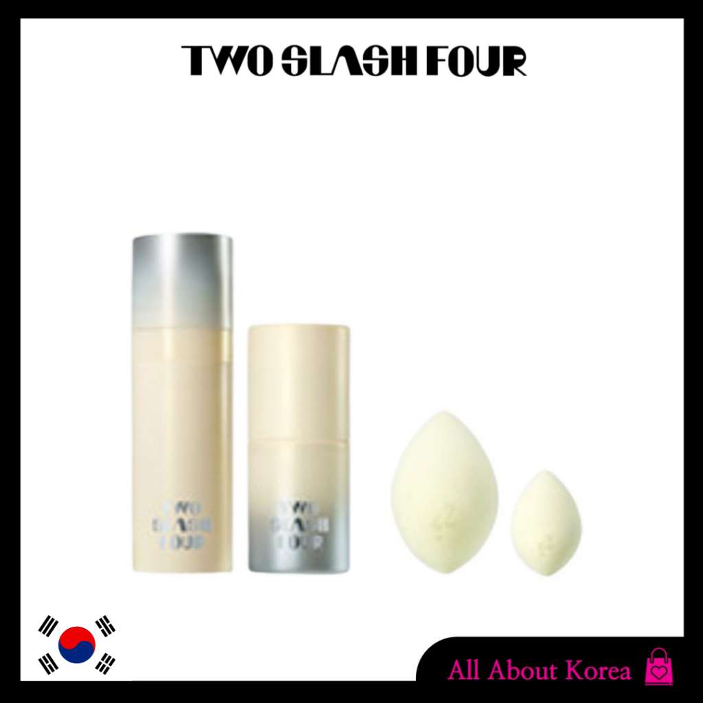 [TWO SLASH FOUR]Flash Spot Concealer PALE LEMON, Priming Skin Glimmer, Sponge(2P), Kem che ...