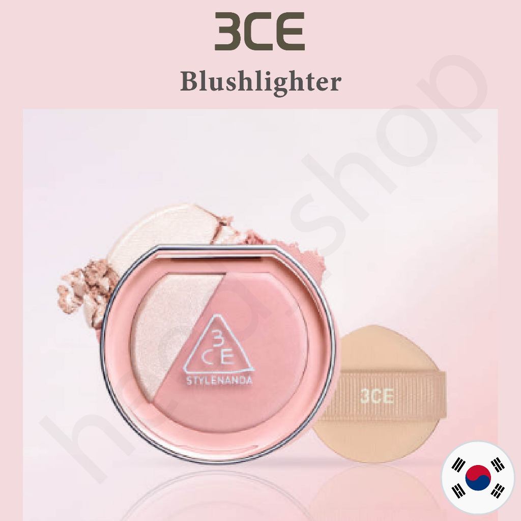 3ce Blushlighter (Blush Highlighter) + Puff | Shopee Việt Nam