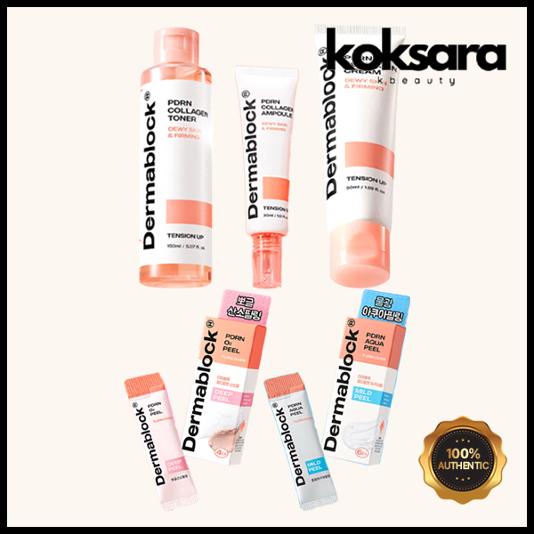 Dermablock PDRN Collagen Toner 150ml, Ampoule 30ml, Cream 50ml, Aqua ...