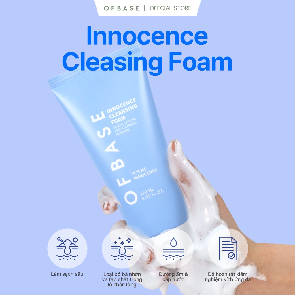 [OFBASE chính hãng] Sữa rửa mặt siêu mịn siêu bọt Innocence Cleansing Foam 120ml | Shopee Việt Nam