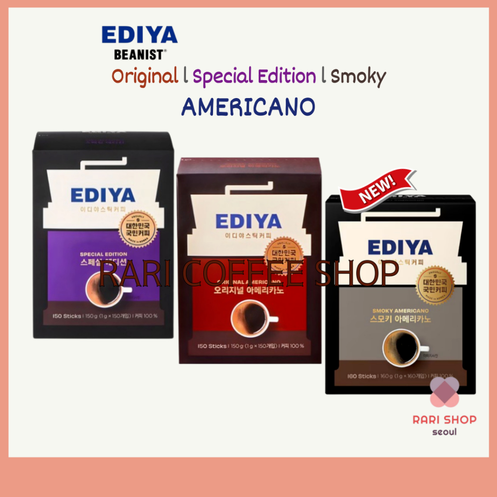 [Ediya] Ediya Coffee Beanist Americano (10T / 30T) Original ☂ Smoky ...