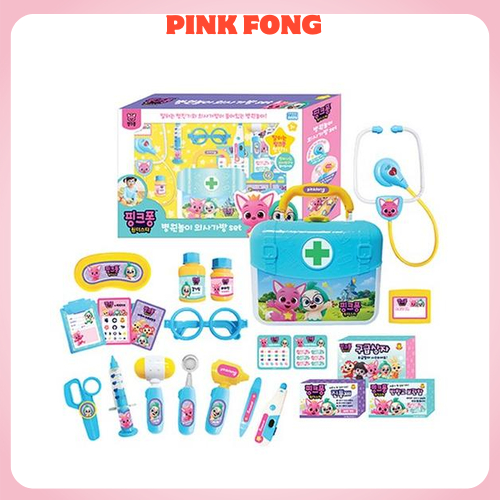 Pinkfong Doctor Playset – Túi đóng vai y tế với 22 dụng cụ | Shopee ...