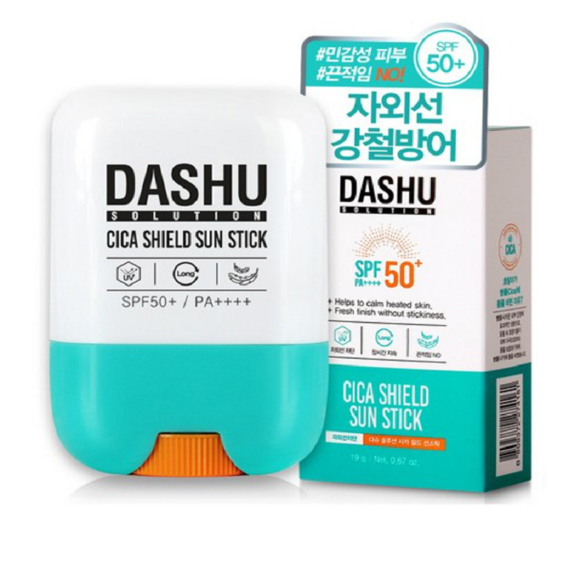 Dashu Solution Cica Shield Sun Stick SPF50 + PA + + +, 19g, 1ea | Shopee Việt Nam