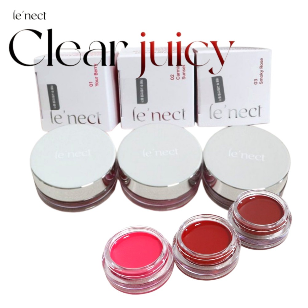 [lenect] Son dưỡng môi Clear Juicy Tint 4g 3 màu le 'nect | Shopee Việt Nam