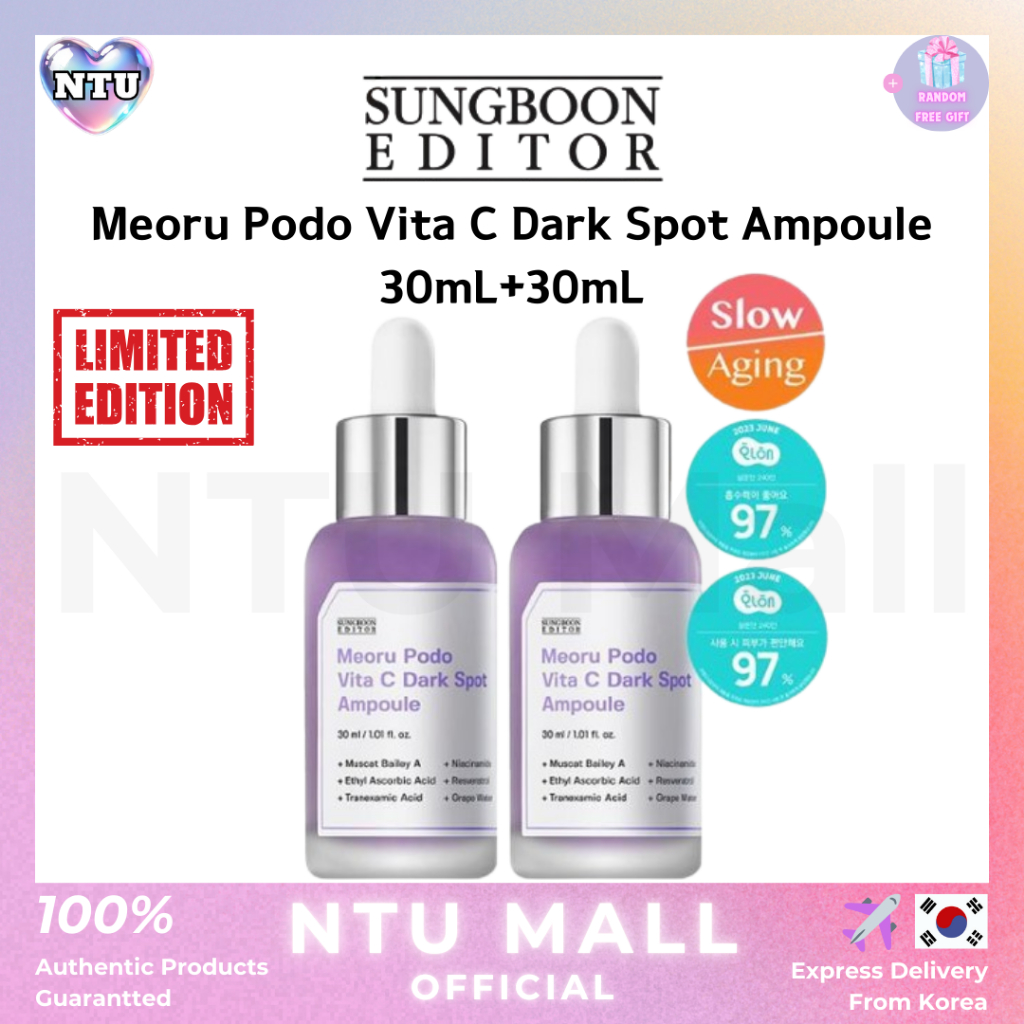 [SUNGMOON EDITOR] Meoru Podo Vita C Dark Spot Ampoule mới 30mL + 30mL ...