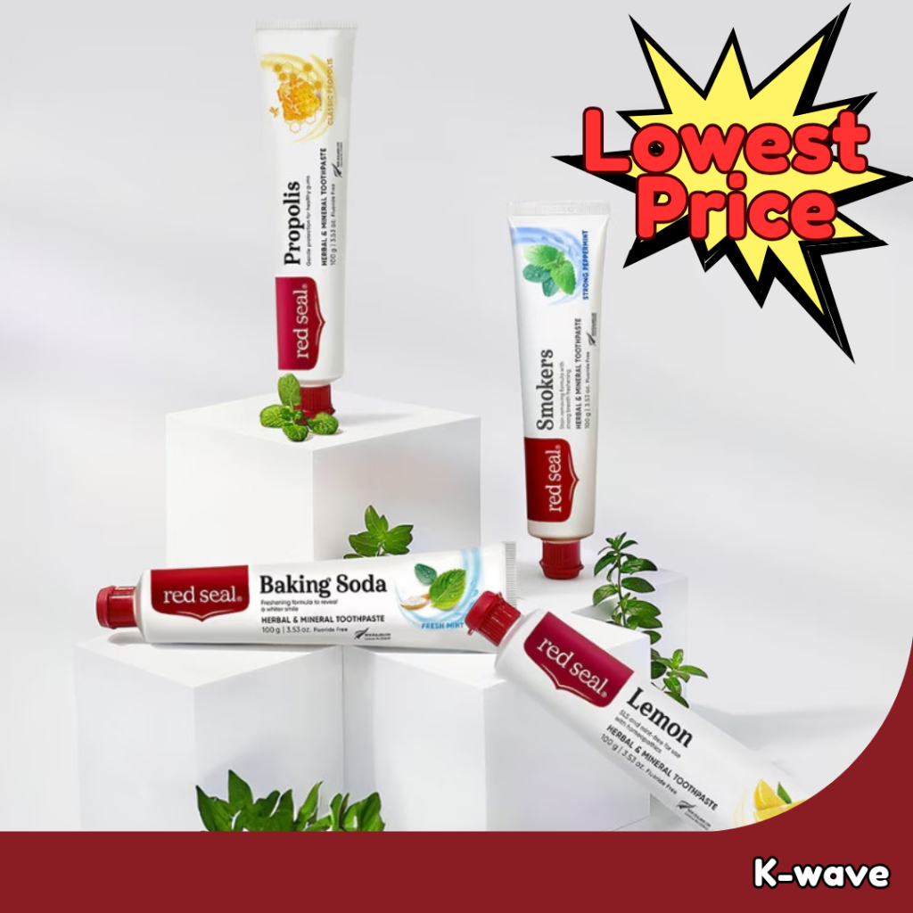 Kem đánh răng Red Seal 100g Baking Soda / Người hút thuốc / Trẻ em 75g / Keo ong 160g | Shopee ...