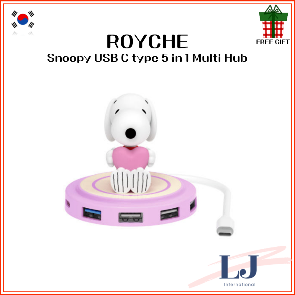 ROYCHE Snoopy USB C loại 5 trong 1 Multi Hub | Shopee Việt Nam