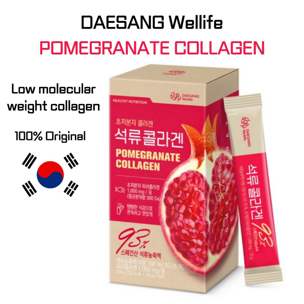 [Daesang Wellife] Thạch Collagen Lựu - 1 hộp (20g x 15 que) 700g ...