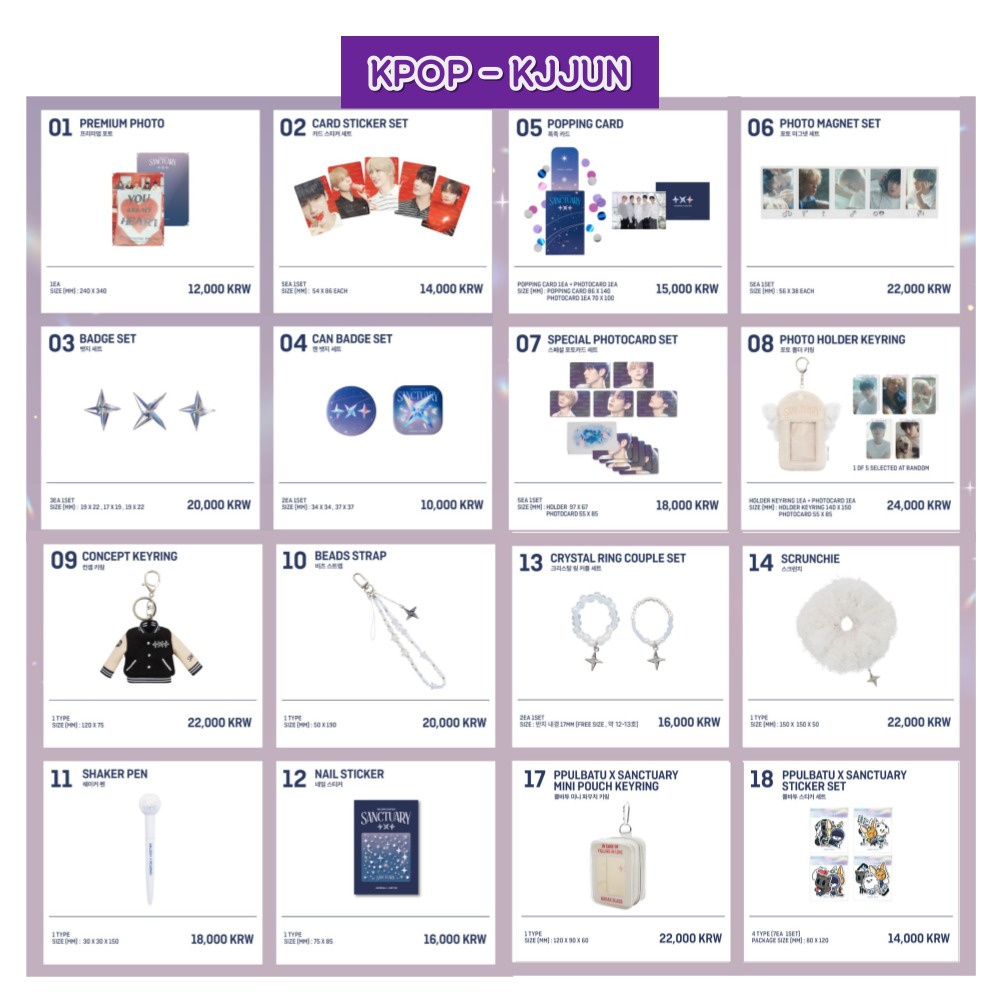 TXT 'The Star Chapter: SANCTUARY' POP-UP STORE MERCH | Shopee Việt Nam