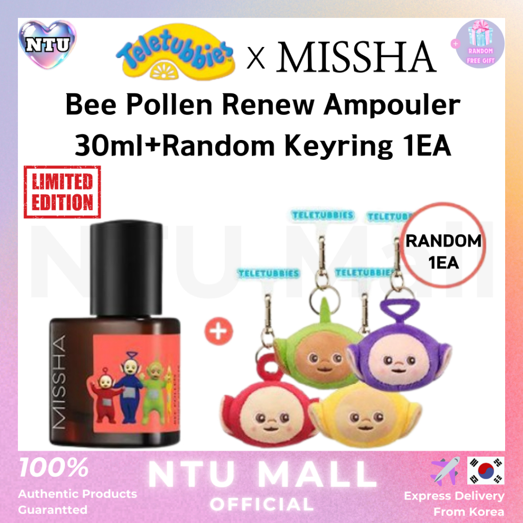 [Teletubbies x MISSHA] New Bee Pollen Renew Ampouler 30ml + Móc khóa ...