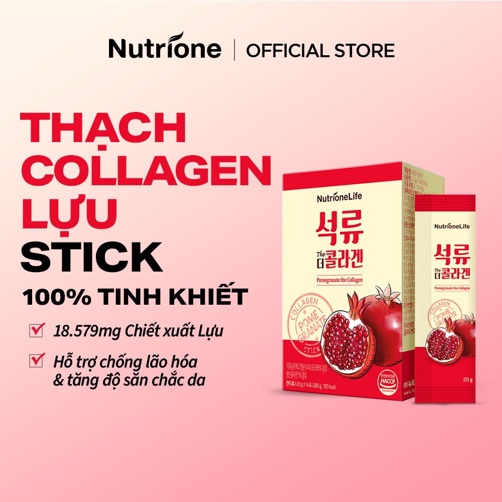 NUTRIONELIFE Thạch Collagen Lựu (20g x 14 que) | Shopee Việt Nam