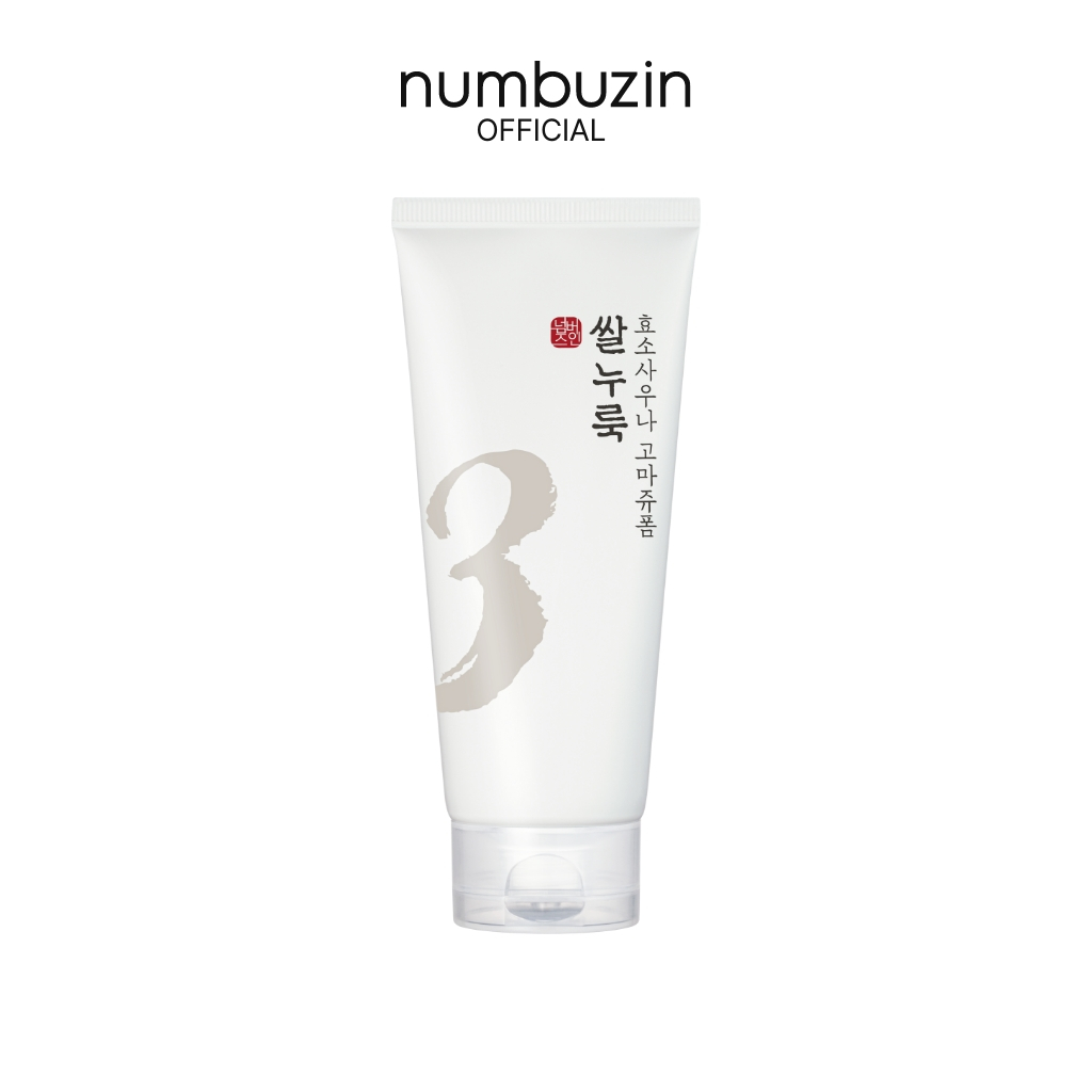 (BỘ ĐÔI) numbuzin No.3 Sữa rửa mặt enzyme gạo làm mềm da 170ml + 170ml | Shopee Việt Nam