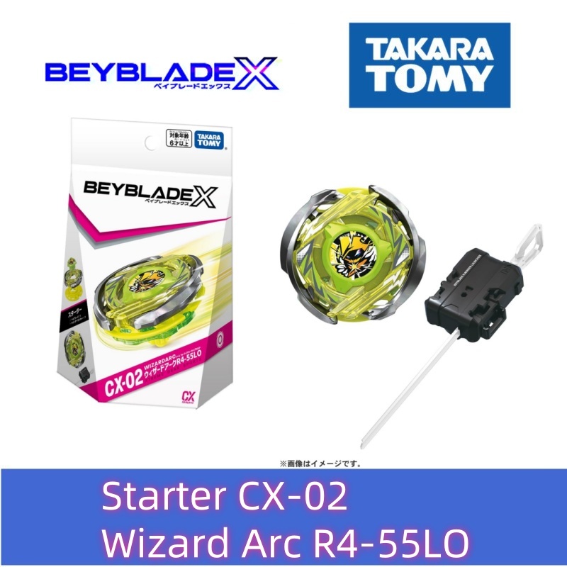 Original Takara Tomy Beyblade-X Starter CX-02 Wizard Arc R4-55LO Spin Toy | Shopee Việt Nam