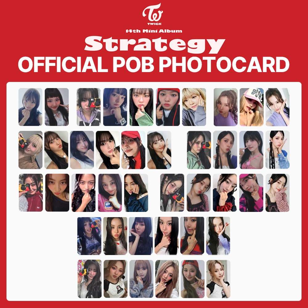 [POB] TWICE 'STRATEGY' STANDARD ver. (STEP 1,2,3) Official POB Photocard | Shopee Việt Nam