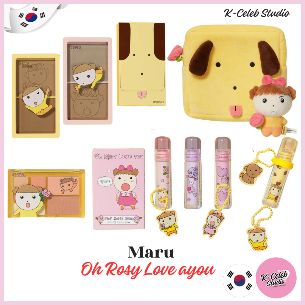 Etude Maru Oh Rosy Love You Collection Over glowy Tint Play Multi Eyes | Shopee Việt Nam