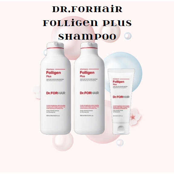 [Dr.forhair] Dầu gội Dr.ForHair Folligen Plus 500ml 2EA + 100ml ...