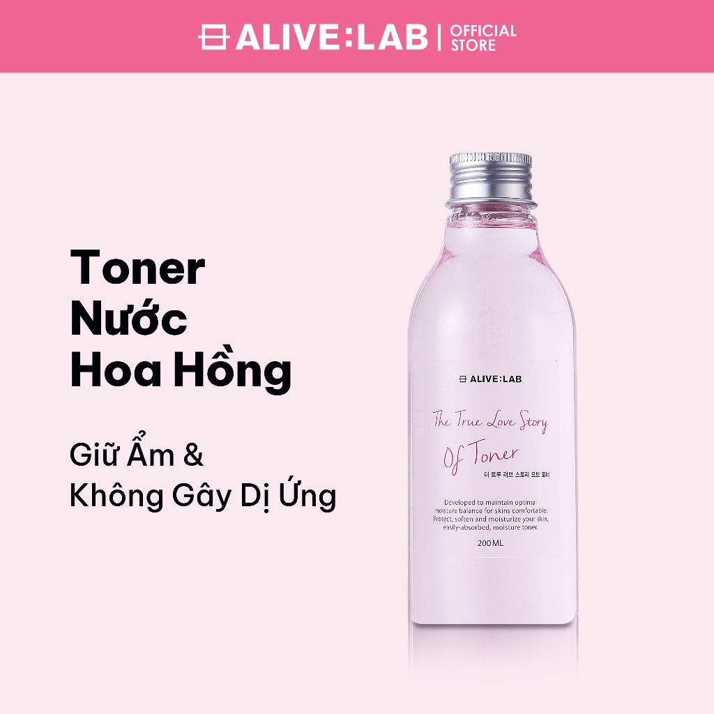 Nước Hoa Hồng ALIVELAB The True Love Story Dưỡng Ẩm Cho Làn Da Khô, Hoàn Toàn Không Chứa Cồn ...
