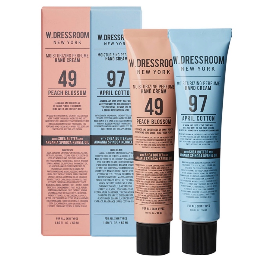 Set 1 + 1 Kem Dưỡng Da Tay W Dress Room Perfume Hand Cream 50ml Set 49 ...