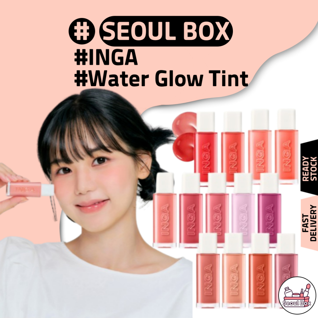 [INGA] Son Tint Bóng Water Glow – 12 Màu Căng Mọng & Bền Màu | Shopee ...