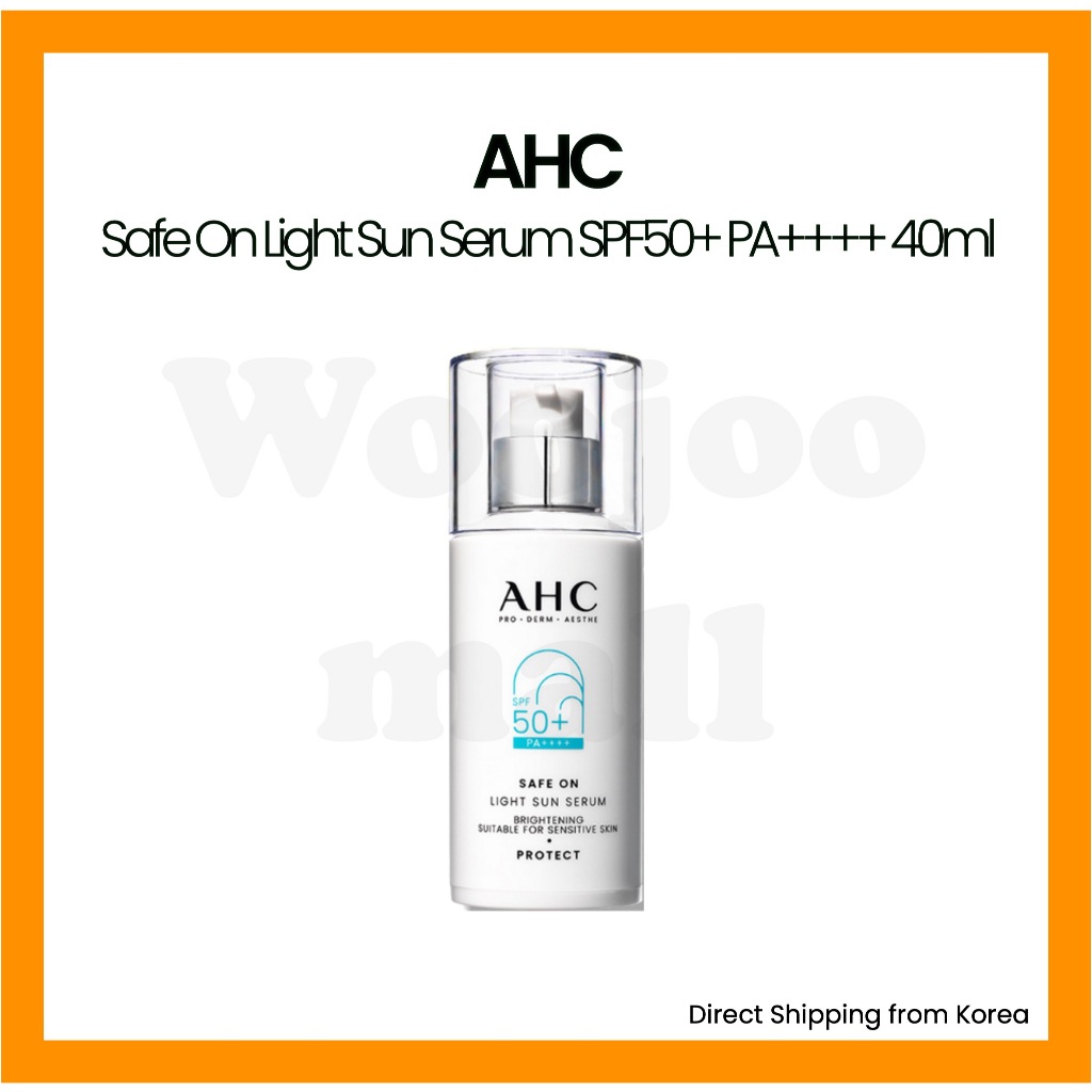 [AHC] Safe On Light Sun Serum SPF50 + PA + + + + 40ml | Shopee Việt Nam