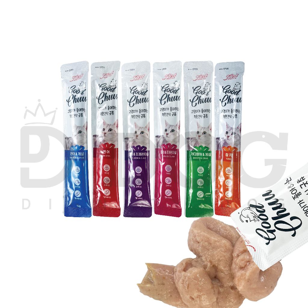 [Pdw] GOOD CHU 15g Thức ăn cho thú cưng bằng kem dưỡng da cho mèo Thức ...