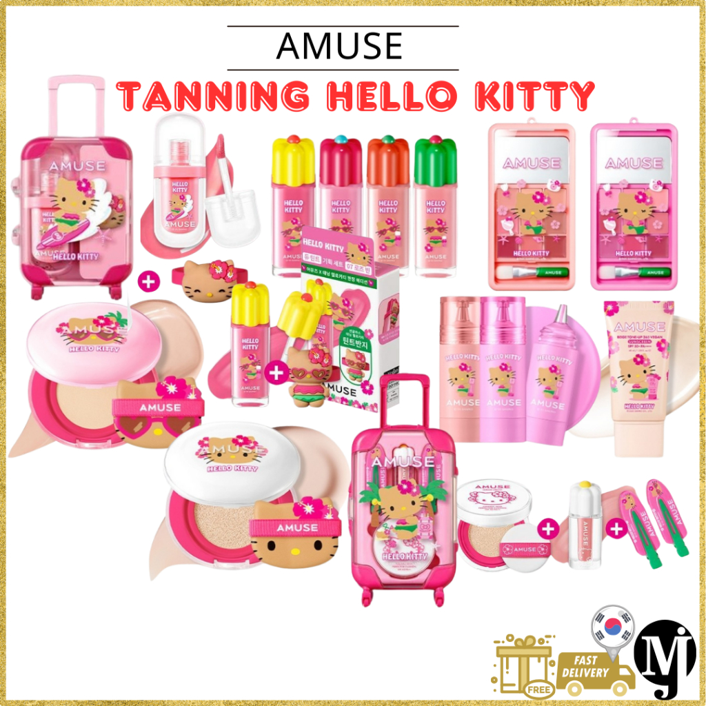 Amuse Tanning Hello Kitty Cushion Dew Tint Jell-Fit Tint Cheek Tok ...