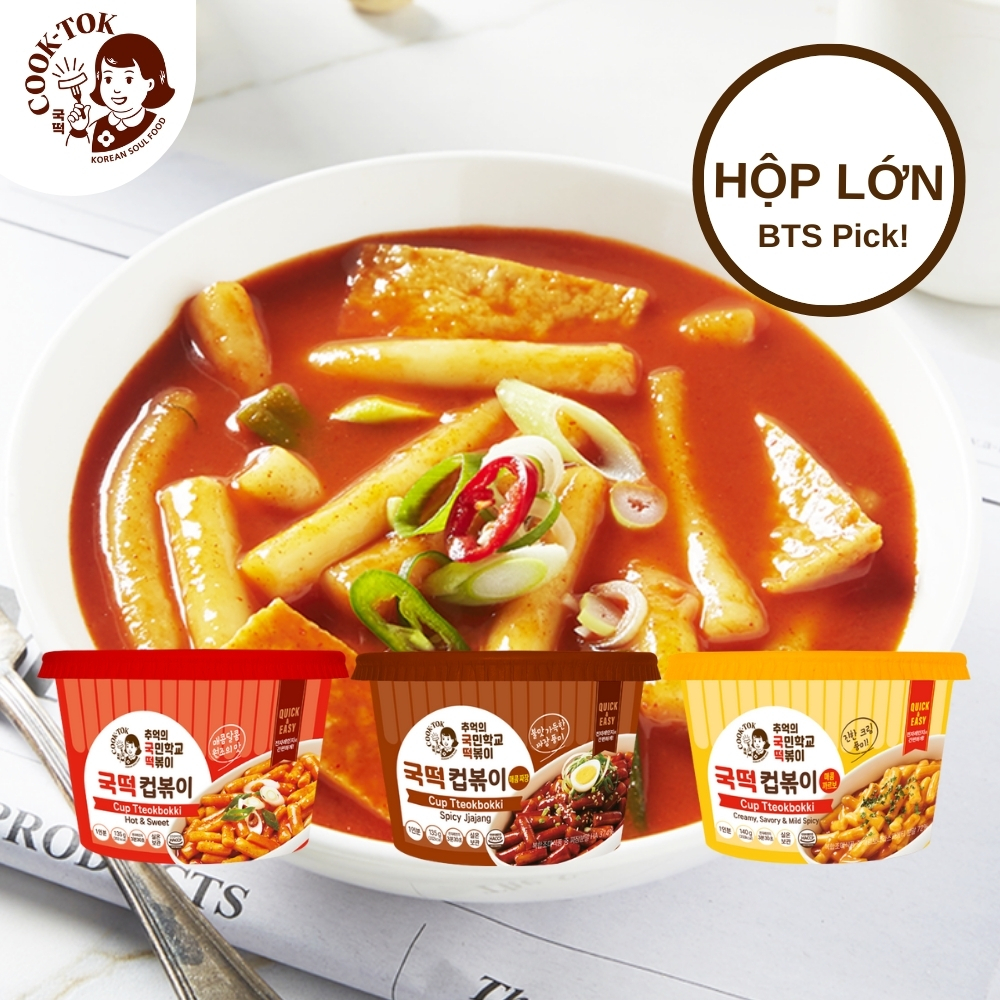 [COOK-TOK CHÍNH HÃNG & TẶNG TOKBOKKI TƯƠNG ĐEN] Bộ Sưu Tập Tokbokki Hàn ...