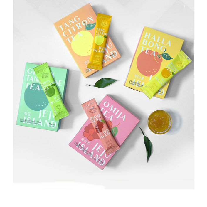 [Jeju Damum] Stick Jeju Quà lưu niệm Tang Citron Trà, Trà mật ong Omija ...