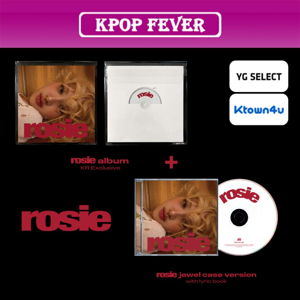 BLACKPINK ROSE [rosie] FIRST STUDIO ALBUM (KR Exclusive Ver + JEWEL Ver ...