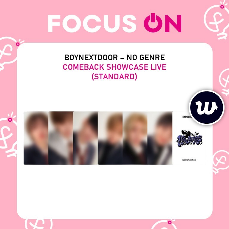BOYNEXTDOOR COMEBACK SHOWCASE LIVE WEVERSE NO GENRE PHOTOCARD | Shopee Việt Nam