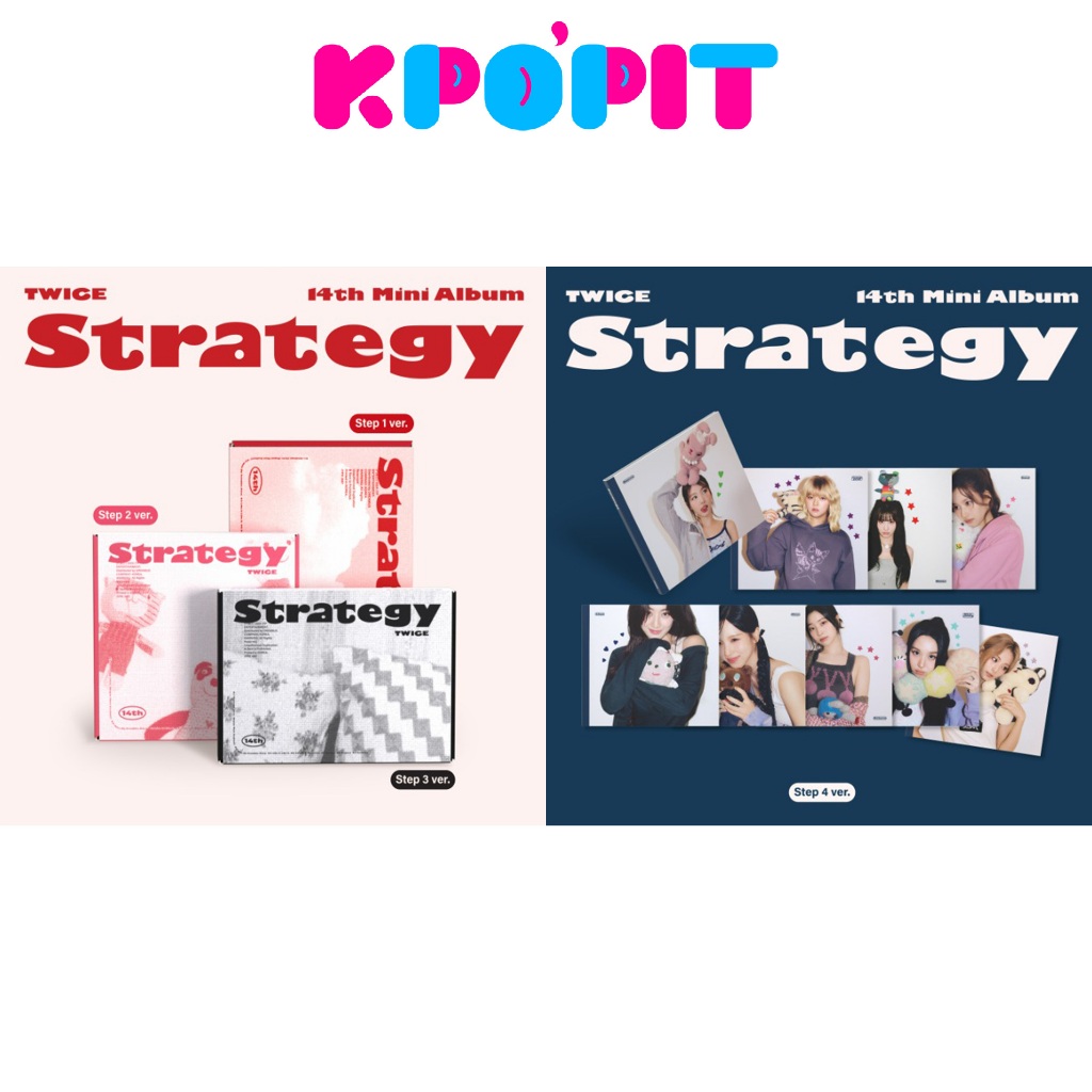 [POB] TWICE 14TH MINI ALBUM "STRATEGY" (Step1 ver. / Step2 ver. / Step3 ...