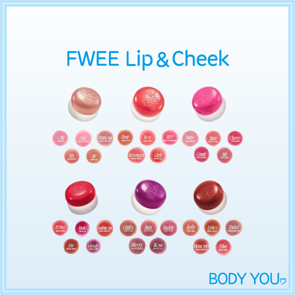 [FWEE] Lip & Cheek Blurry Pudding Pot Lip and Cheek Tint 35 Màu ...