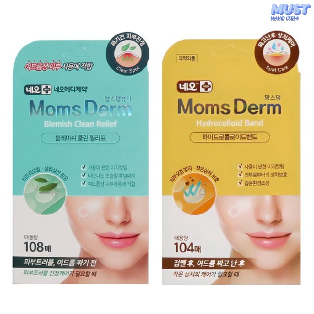 Neo Moms Derm Beauty Blemish Clean Relief Patch 108 tờ, Neo Moms Derm ...