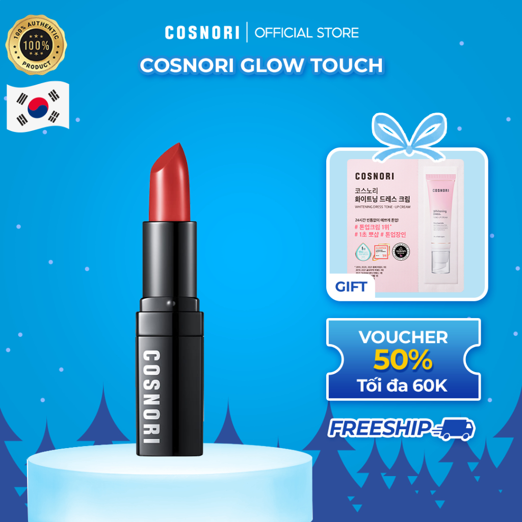Son Kem Lì Mềm Mịn Cosnori Glow Touch | Shopee Việt Nam