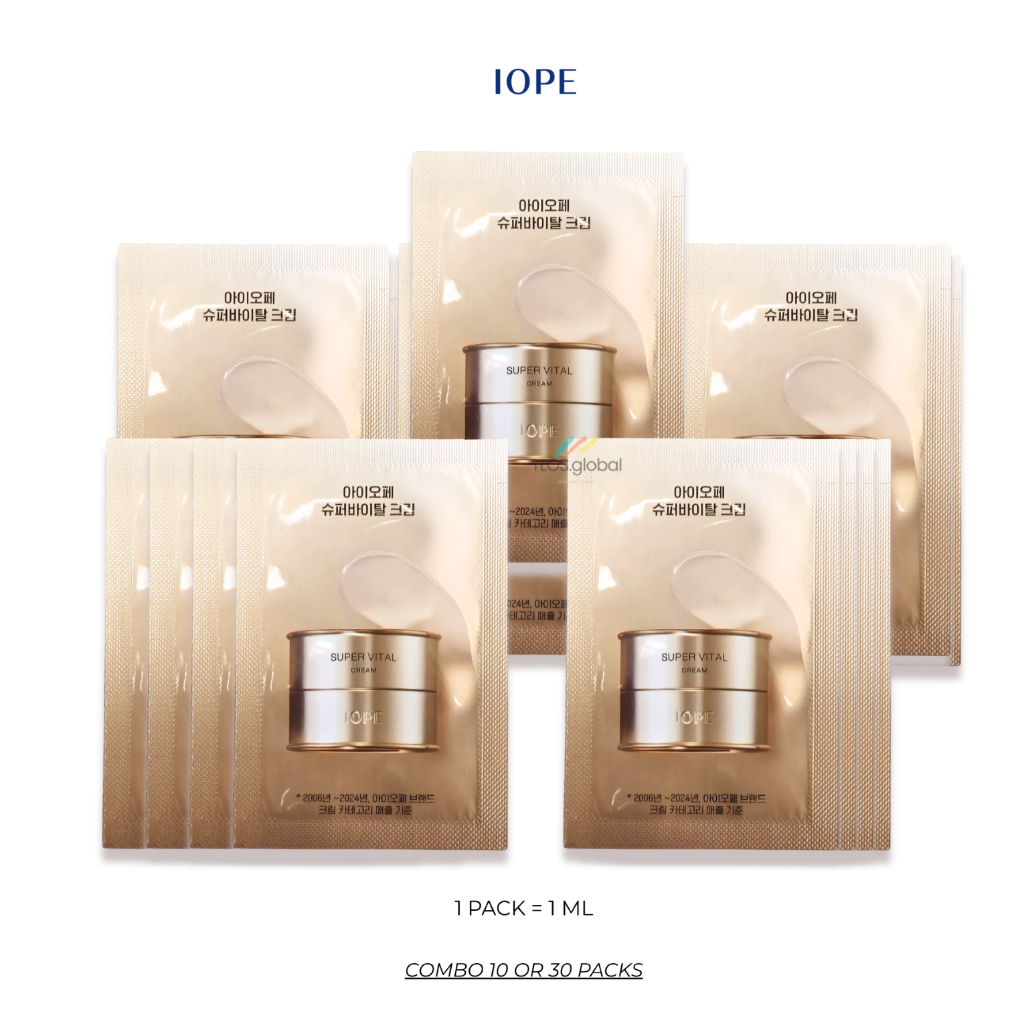 10 HOẶC 30 CÁI IOPE Super Vital Cream 1ml – Kem dưỡng ẩm cao cấp từ Hàn ...