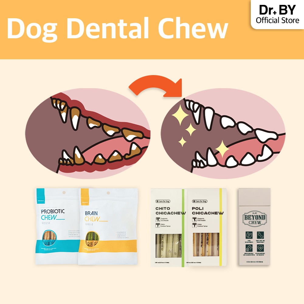 [Doctor By DENTAL CHEWS] Probiotic Chew Brain Chew Beyond Chew làm sạch ...