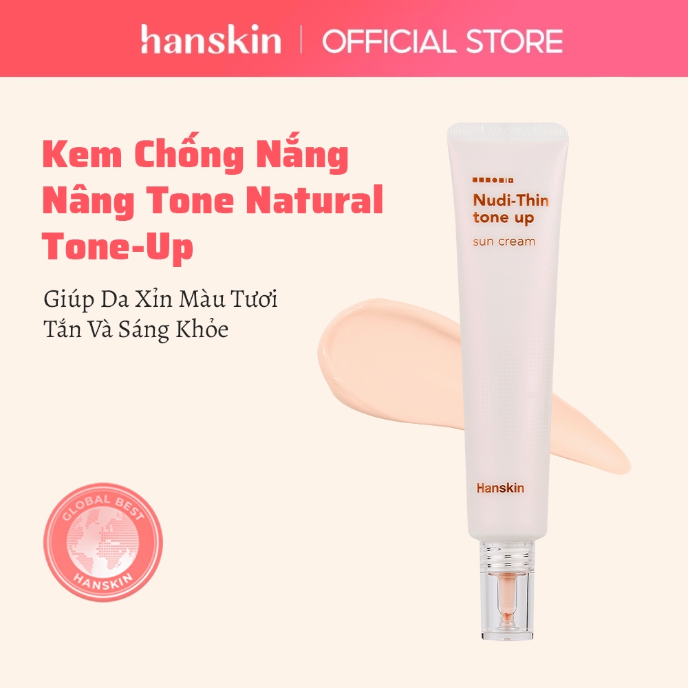 [MỚI] [HANSKIN CHÍNH THỨC] Kem chống nắng HANSKIN Nudi Thin Tone up ...