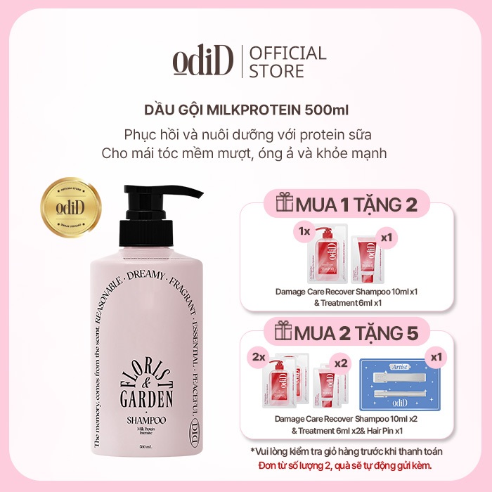 [odiD] Dầu Gội Hương Nước Hoa Cao Cấp Dưỡng Tóc Mềm Mịn MilkProtein ...