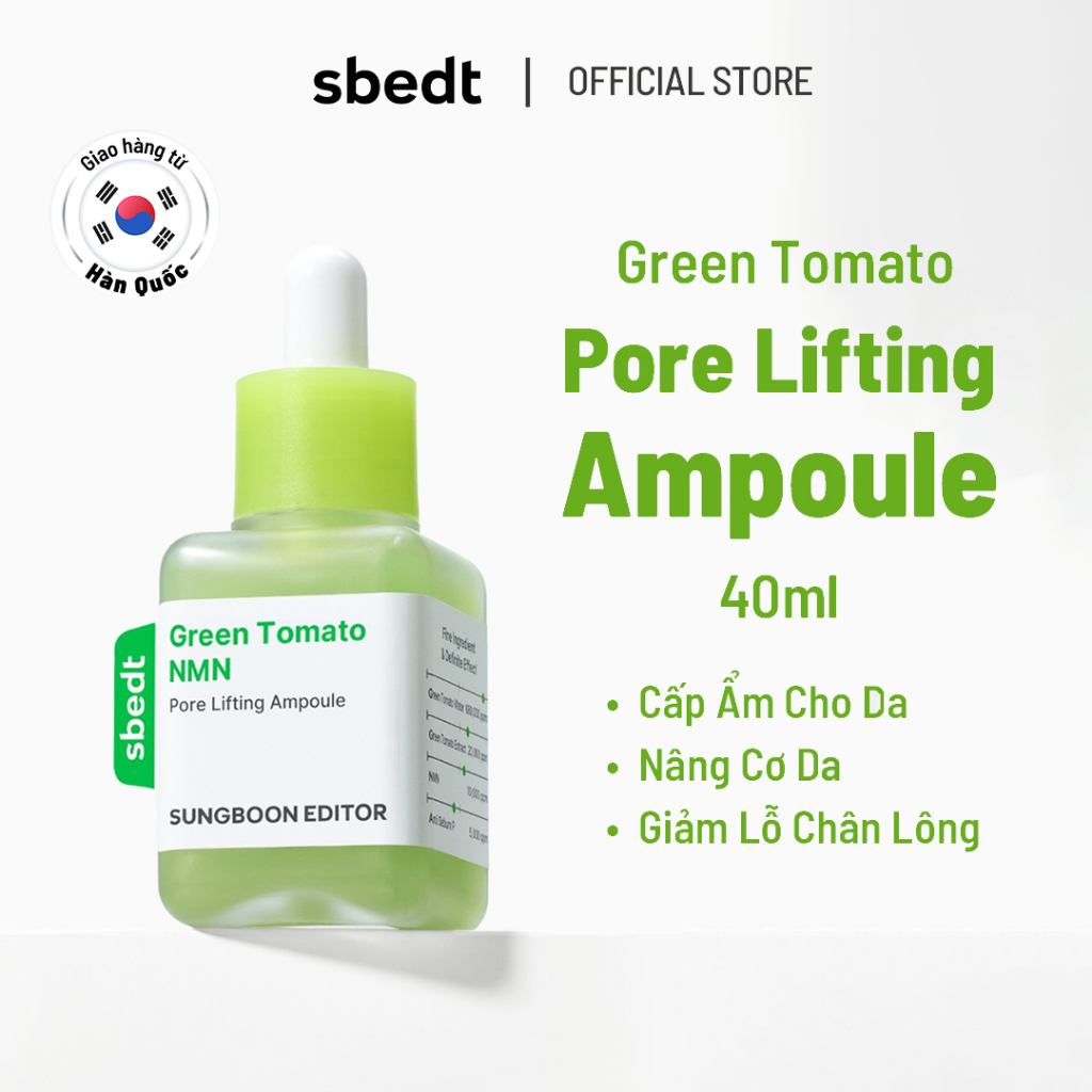 [SBEDT] Sungboon Editor Green Tomato Pore Lifting Ampoule + 40ml ...