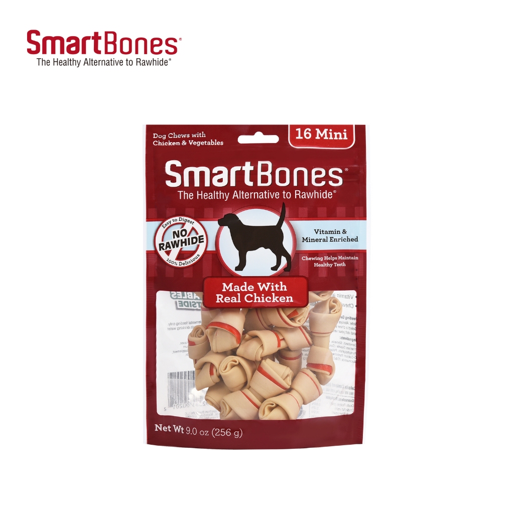 [SmartBones] Chicken Classic Bone Chews Mini for Dogs 256g(16p ...