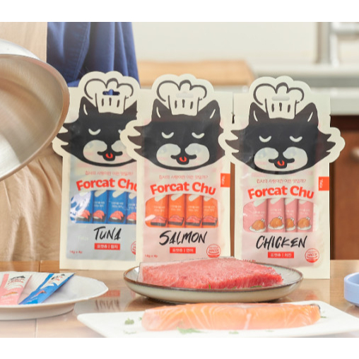 [FORCAT CHU] Sản xuất bởi VETERINARIANS Healthy cat treats 3 gói (12 ...