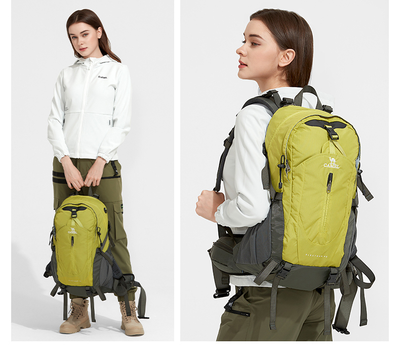 Túi leo núi CAMEL CROWN Ba lô ngoài trời 40L Du lịch Ba lô chống nước nhẹ dung tích lớn | Shopee ...