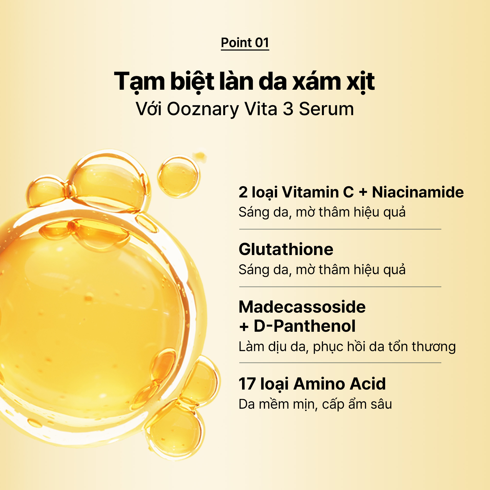 Ooznary Vita3 Serum giúp sáng da mờ thâm, làm dịu da For Blemish Care 50ml | Shopee Việt Nam