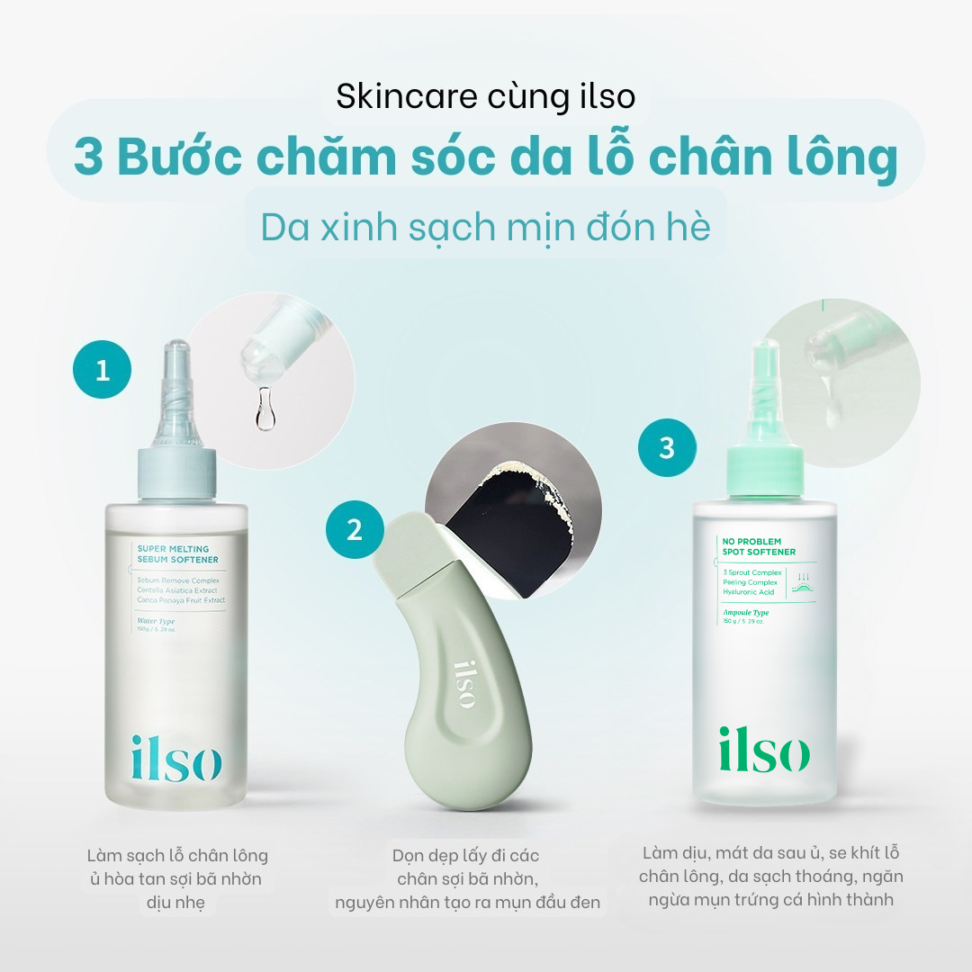 [ ilso Official] COMBO 2 Ủ MỤN _ Tinh chất ủ mụn đầu đen +TInh chất ủ mụn trứng cá Tặng kèm dụng ...