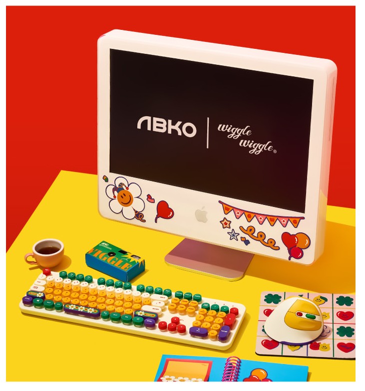 [Wiggle Wiggle X ABKO] Hỗn hợp màu bàn phím / Giao hàng từ Hàn Quốc | Shopee Việt Nam