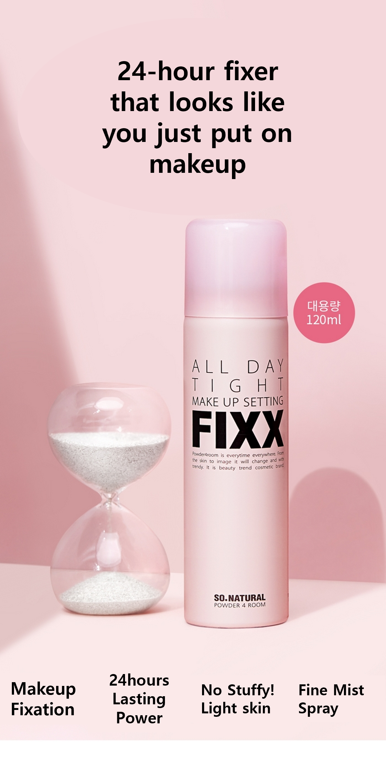 Xịt Khóa Makeup All Day Setting Fixx So Natural 35ml, 75ml, 120ml ...