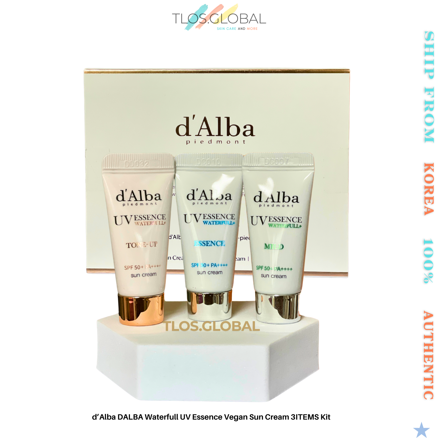 Dalba Waterfull UV Essence Vegan Sun Cream Mini Kit 3 chiếc | Shopee Việt Nam