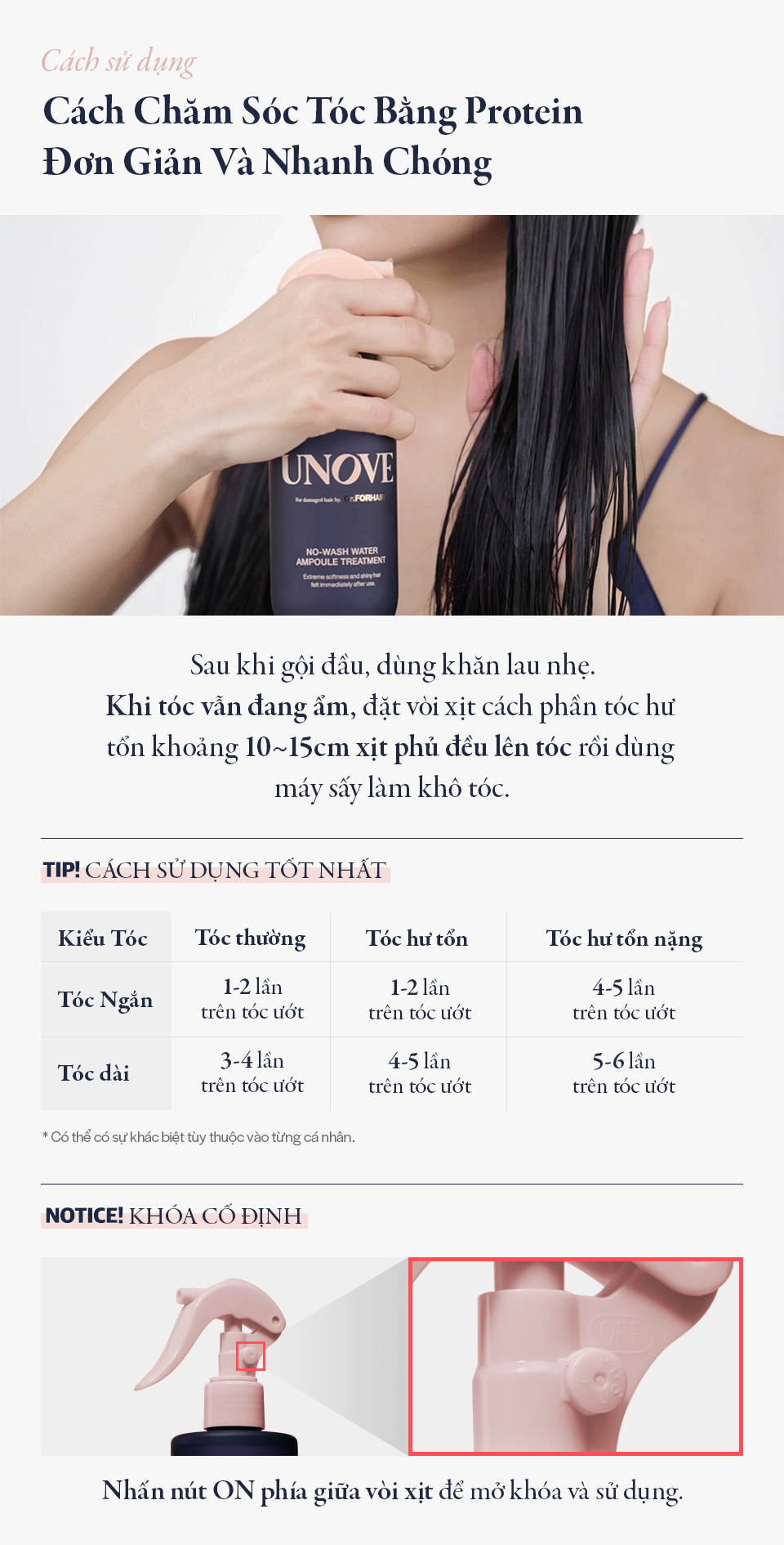 [UNOVE Official] SET TINH CHẤT XỊT DƯỠNG TÓC PHỤC HỒI HƯ TỔN 200ml + TINH CHẤT DẦU DƯỠNG CHĂM ...