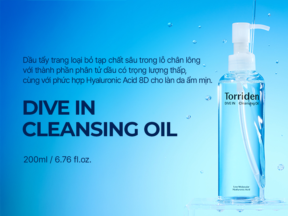 [NEW] [Torriden Chính hãng] Dầu tẩy trang làm sạch da DIVE IN, 200ml, Cleansing Oil | Shopee ...