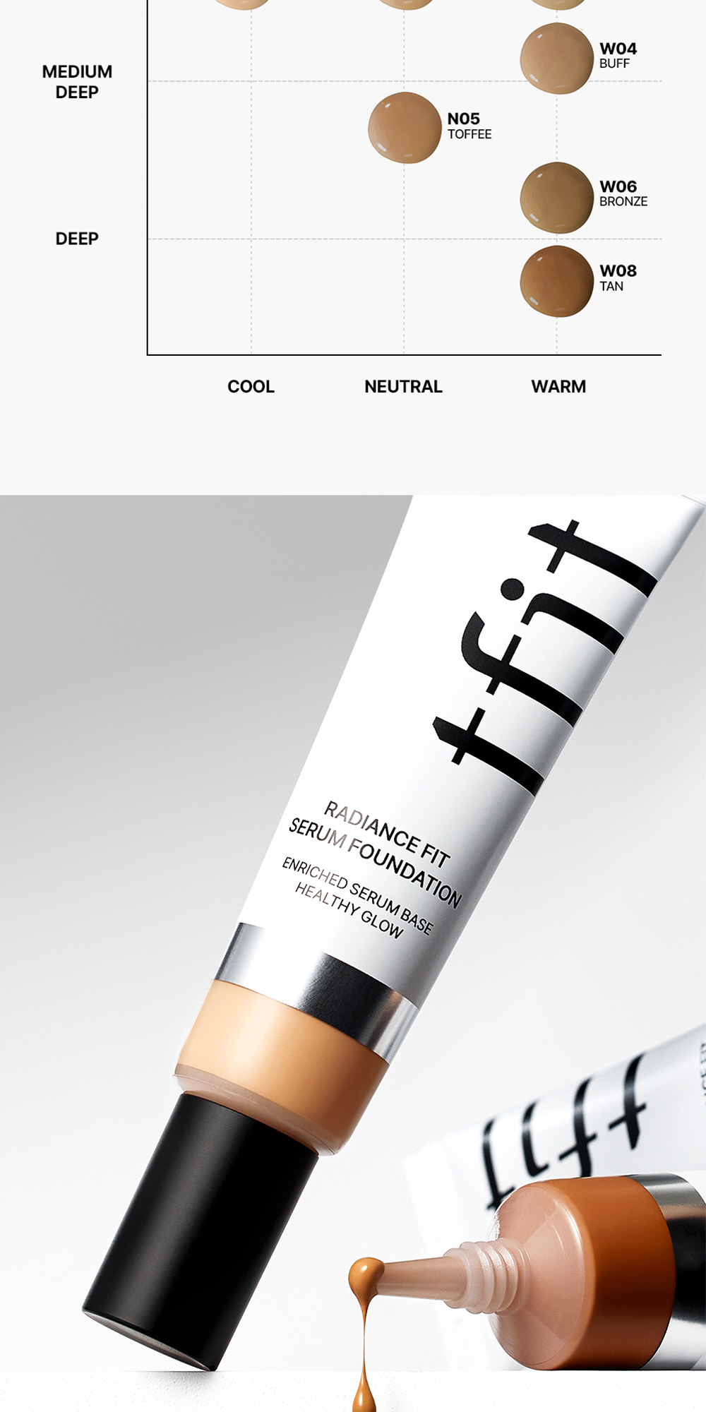 [TFIT Official] Kem Nền Radiance Fit Serum Foundation 30ml | Shopee ...